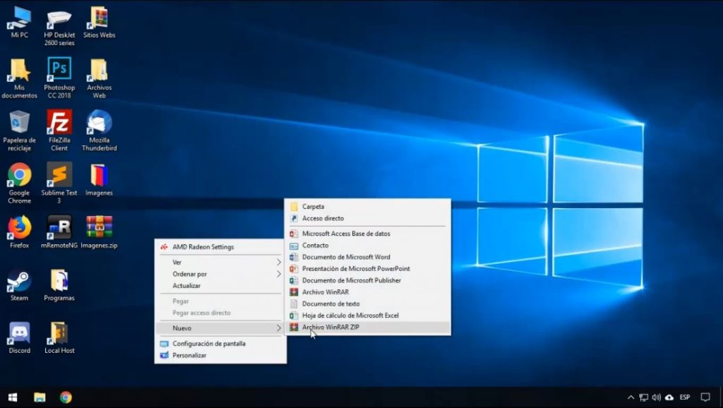 Como comprimir un archivo en ZIP o RAR - Aprende Tutoriales