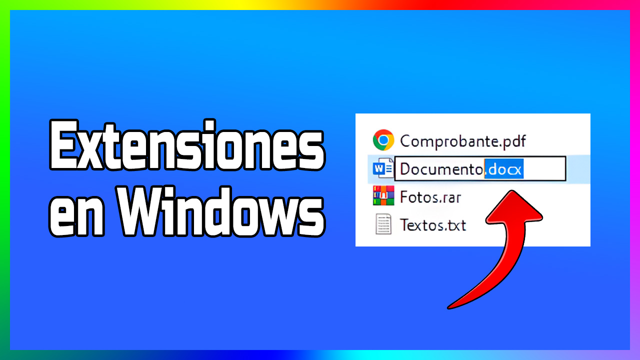 Como ver extensiones de archivos en Windows 10 - Aprende Tutoriales